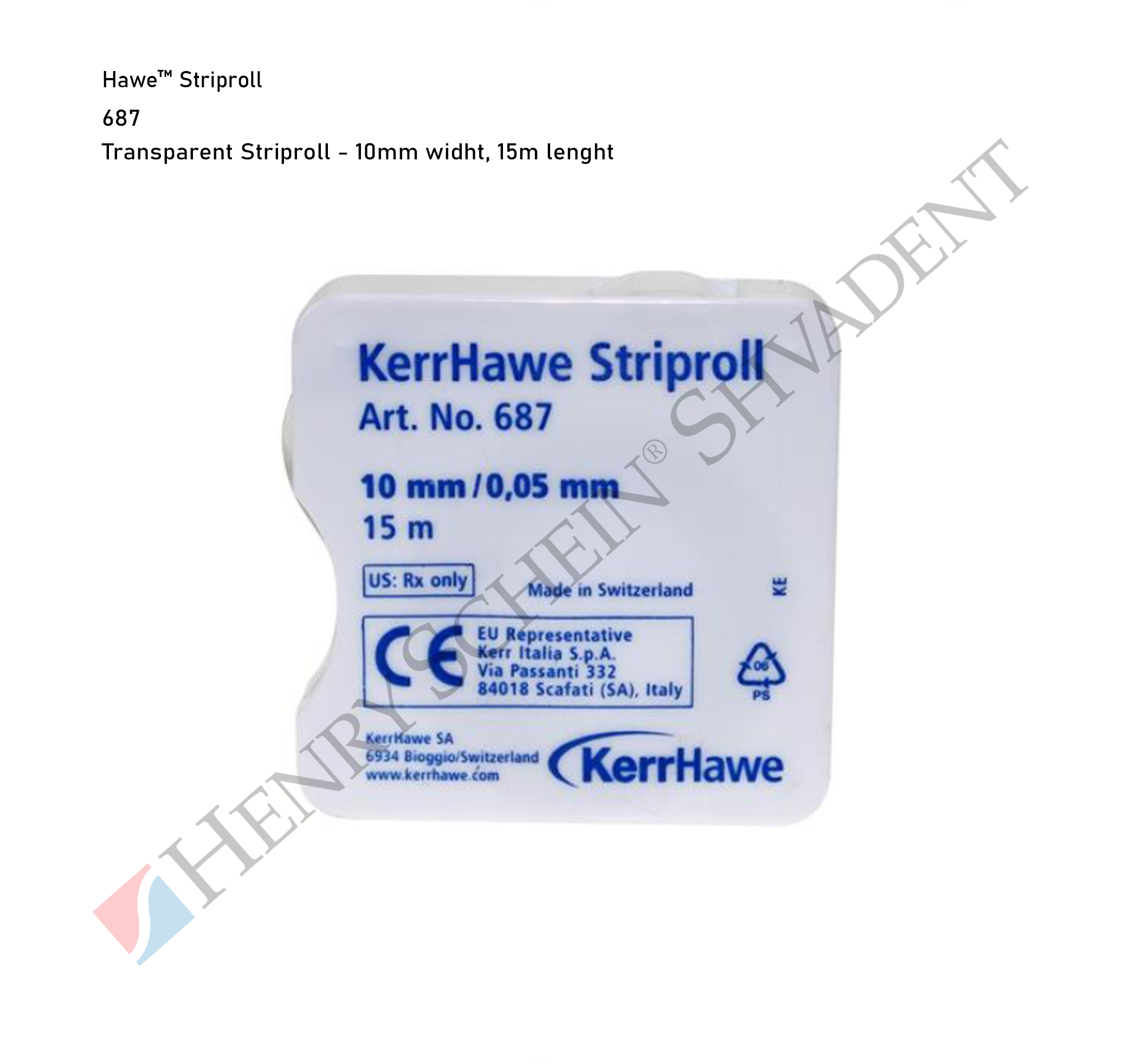 מטריצות צלולויד בגליל KerrHawe Striproll 15M
